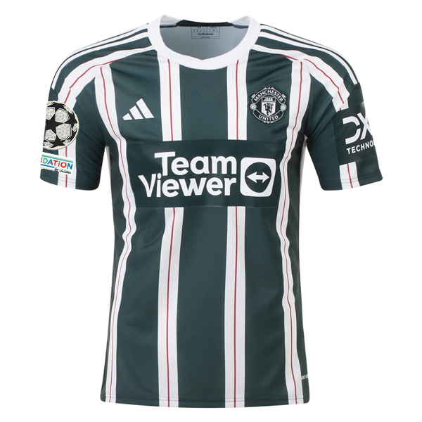adidas Manchester United Facundo Pellestri Away Jersey w/ Champions Le ...