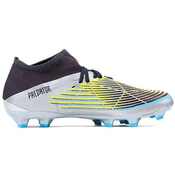 adidas Predator Edge.3 Firm Ground Adult Soccer Cleats (Silver Metalli ...