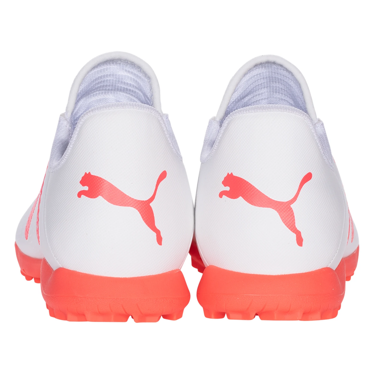Puma Jr. Future Play TT Turf Soccer Shoes (Puma White/Fire Orchid ...