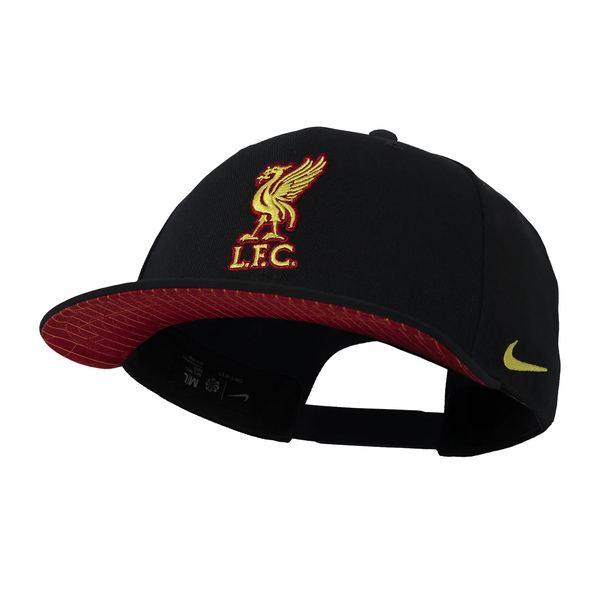 Nike Liverpool Pro Flatbill Hat 24/25 (Black) - Soccer Wearhouse