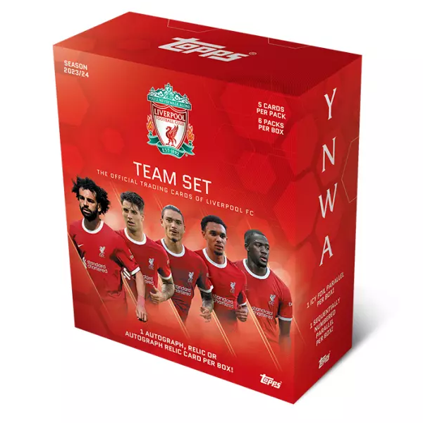 Topps Liverpool Official Team Set Trading Cards 23/24 w/ 1 Guaranteed ...