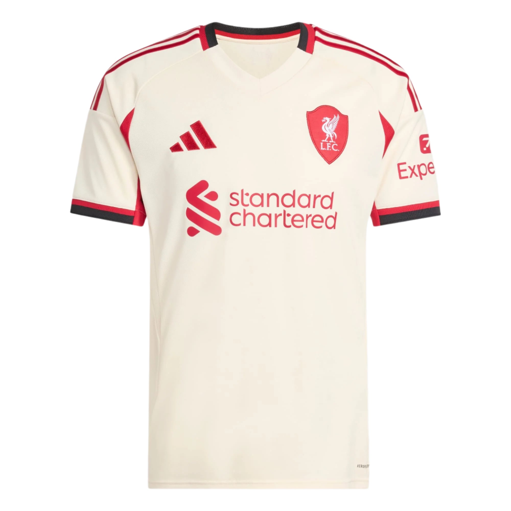 adidas Men's Liverpool Away Jersey 25/26 (Wonder White) - Soccer Wearhouse