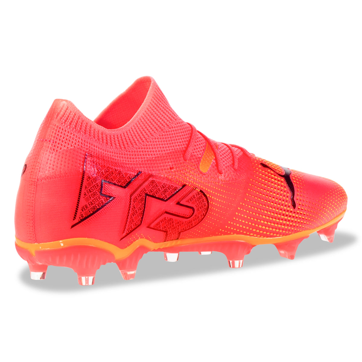 Puma Future 7 Match FG/AG Soccer Cleats (Sunset Glow/Puma Black) - Soccer Wearhouse