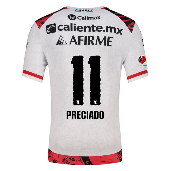 Charly Adonis Preciado Men's Xolos De Tijuana Away Jersey 25/26 w/ BBV ...