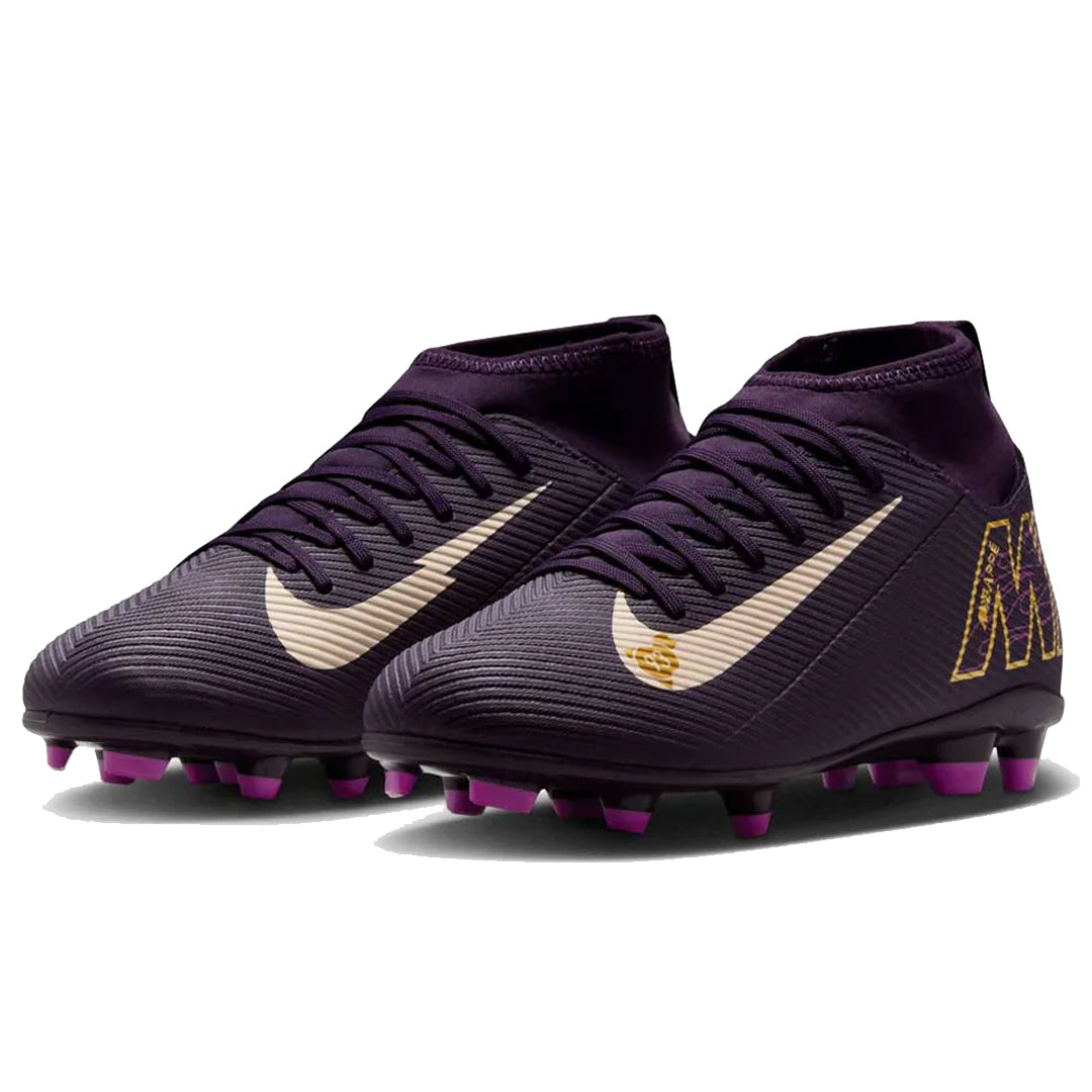 Nike Youth Jr. Superfly 10 Club Kylian Mbappe FG/MG (Grand Purple/Pale ...