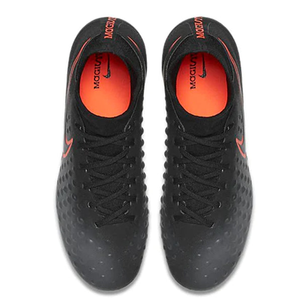 Nike Jr. Magitsa Obra II FG (Black/Total Crimson) - Soccer Wearhouse