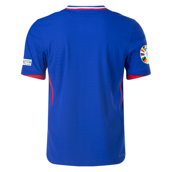 Nike Mens France Authentic Match Home Jersey w/ Euro 2024 Patches 24/2 ...