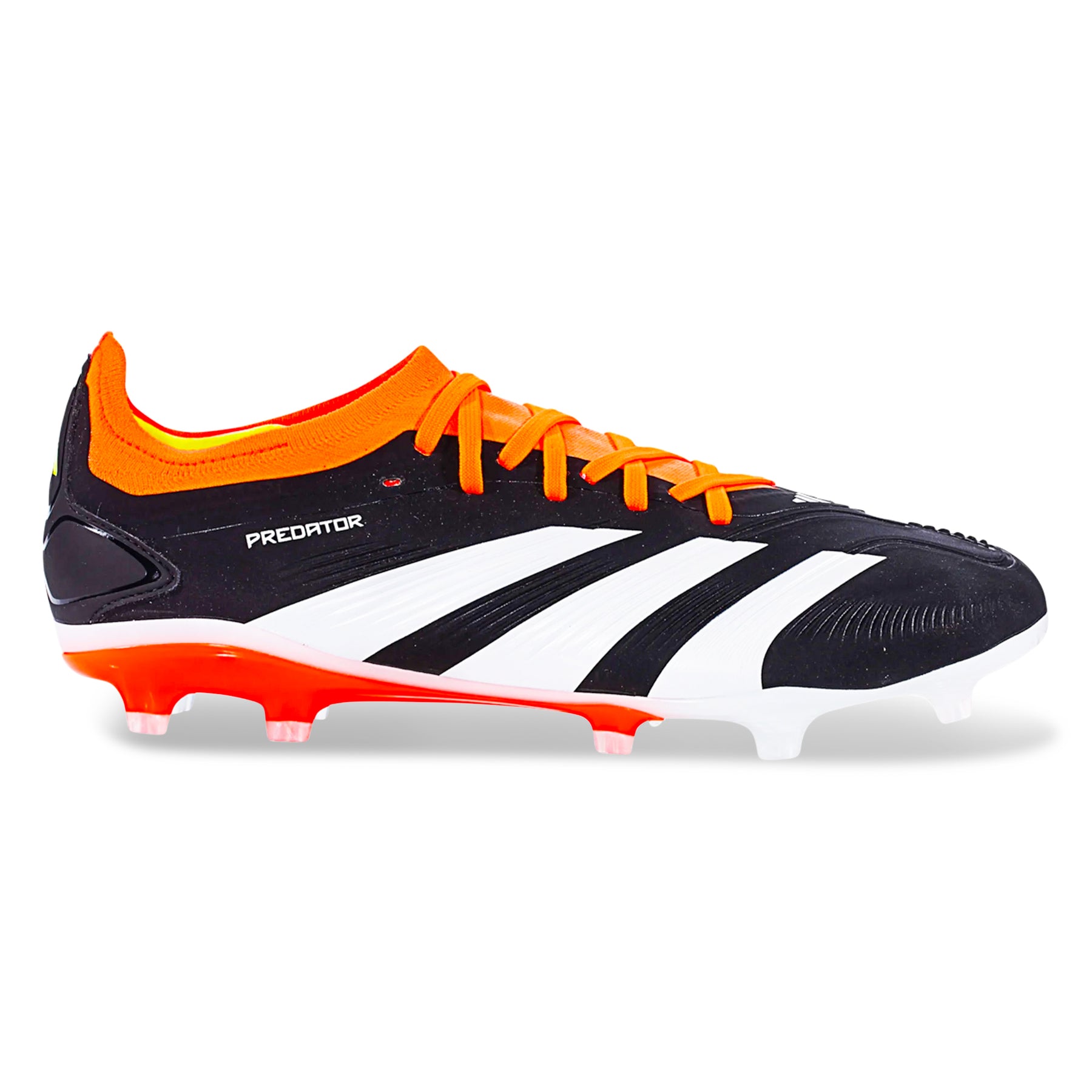 adidas Predator Pro Firm Ground Soccer Cleats (Core Black/White/Orange