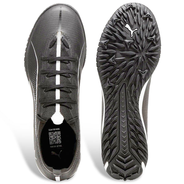 PUMA Ultra 5 Match TT Turf Soccer Shoes (Black/White) - Soccer Wearhouse