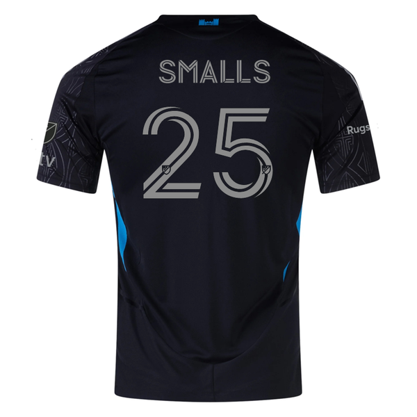 adidas Tyger Smalls Charlotte FC Authentic Away Jersey 25/26 (Black ...