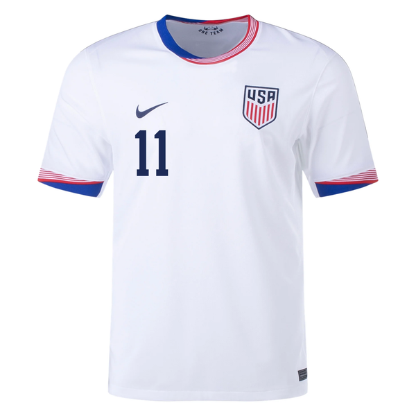 Nike United States Brandon Aaronson Home Jersey 24/25 (White) - Soccer ...