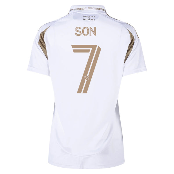 adidas Womens Son Heung-min LAFC Away Jersey 25/26 (White/Gold ...