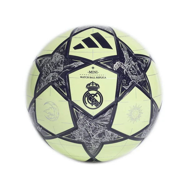 adidas Real Madrid UCL Mini Ball 25/26 (White/Gold) - Soccer Wearhouse