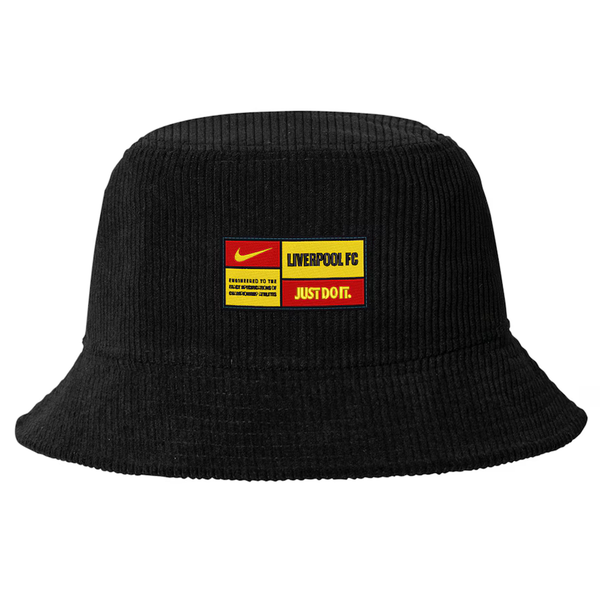 Nike Liverpool Corduroy Bucket Hat 24/25 (Black) - Soccer Wearhouse