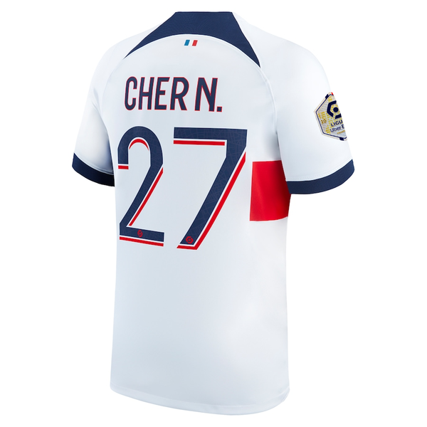Nike Paris Saint-Germain Cher Ndour Away Jersey w/ Ligue 1 Patch 23/24 ...