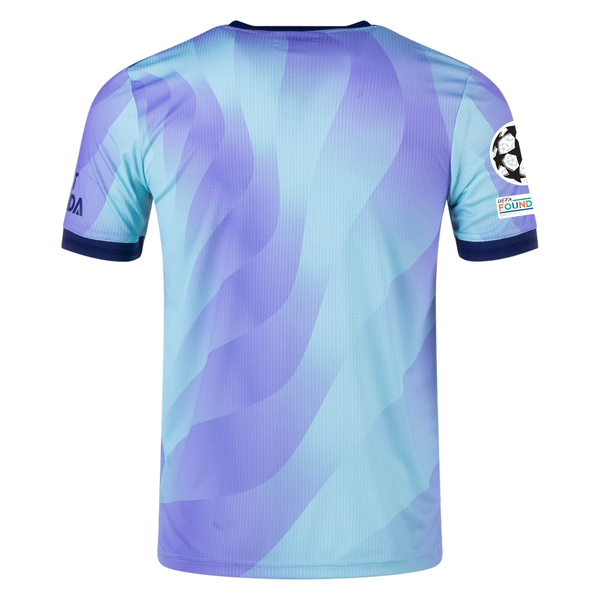 adidas Arsenal Authentic Third Jersey w/ Champions League Patches 24/2 ...