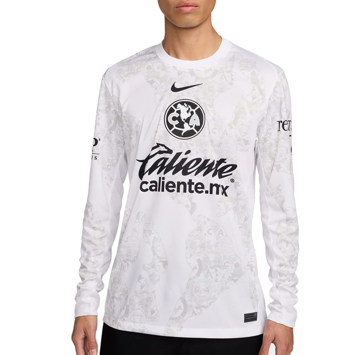 Nike Club America Long Sleeve Goalkeeper Jersey 24/25 (White/Black ...