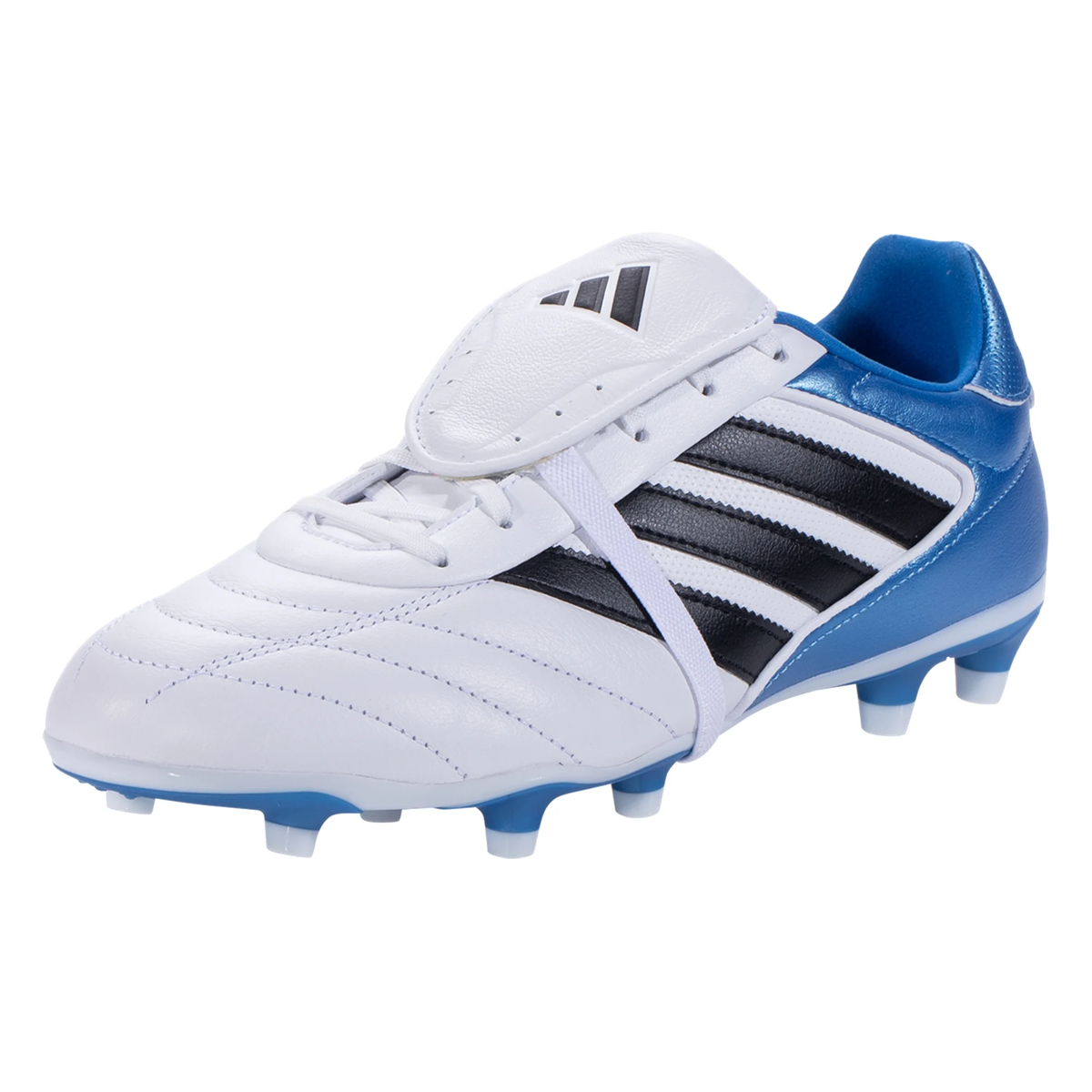 adidas Copa Gloro II FG Soccer Cleats (White/Royal Blue) - Soccer Wearhouse