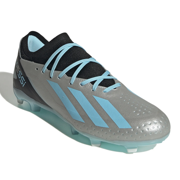 adidas X Crazyfast.3 Messi Firm Ground Soccer Cleats (Silver Metallic ...
