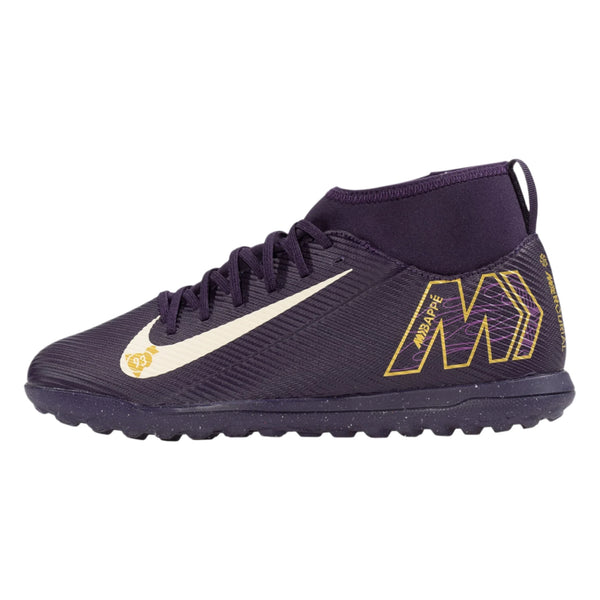 Nike Youth Jr. Superfly 10 Club Kylian Mbappe Turf TF (Grand Purple/Pa ...