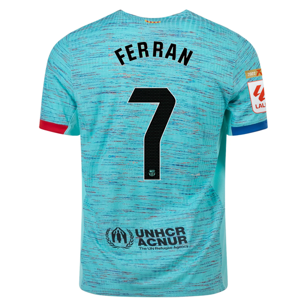 Nike Barcelona Authentic Ferran Torres Match Vaporknit Third Jersey w ...