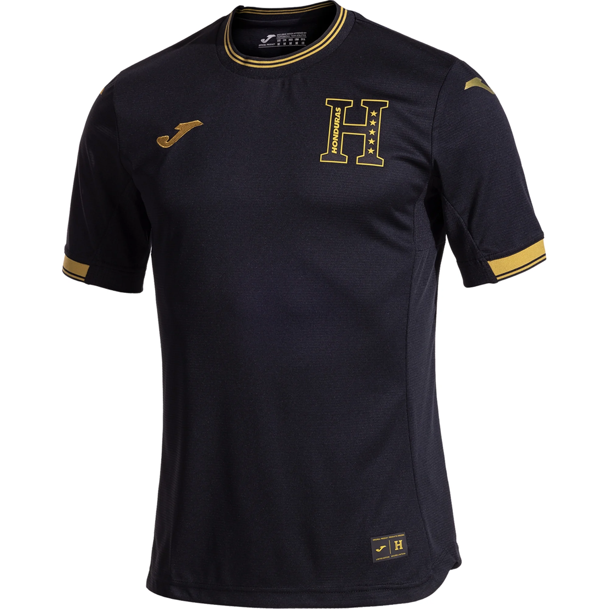 Joma Honduras 2024 Special Edition Jersey (Black/Gold) - Soccer Wearhouse