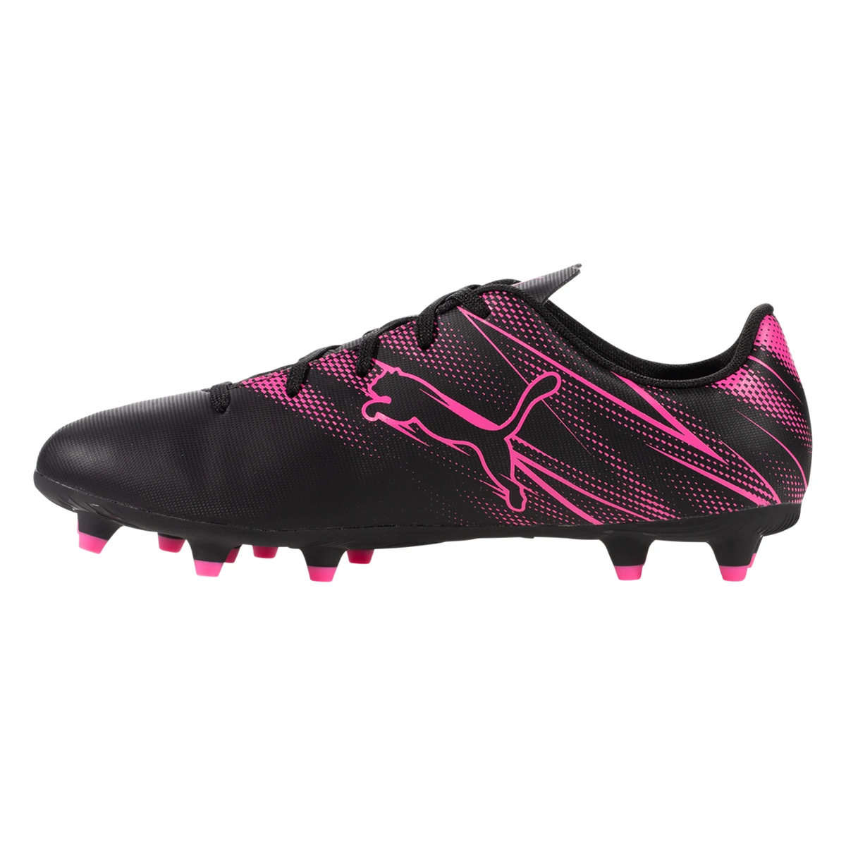 Puma Youth Jr. Attacanto FG/AG Soccer Cleats (Puma Black/Pink) - Soccer ...