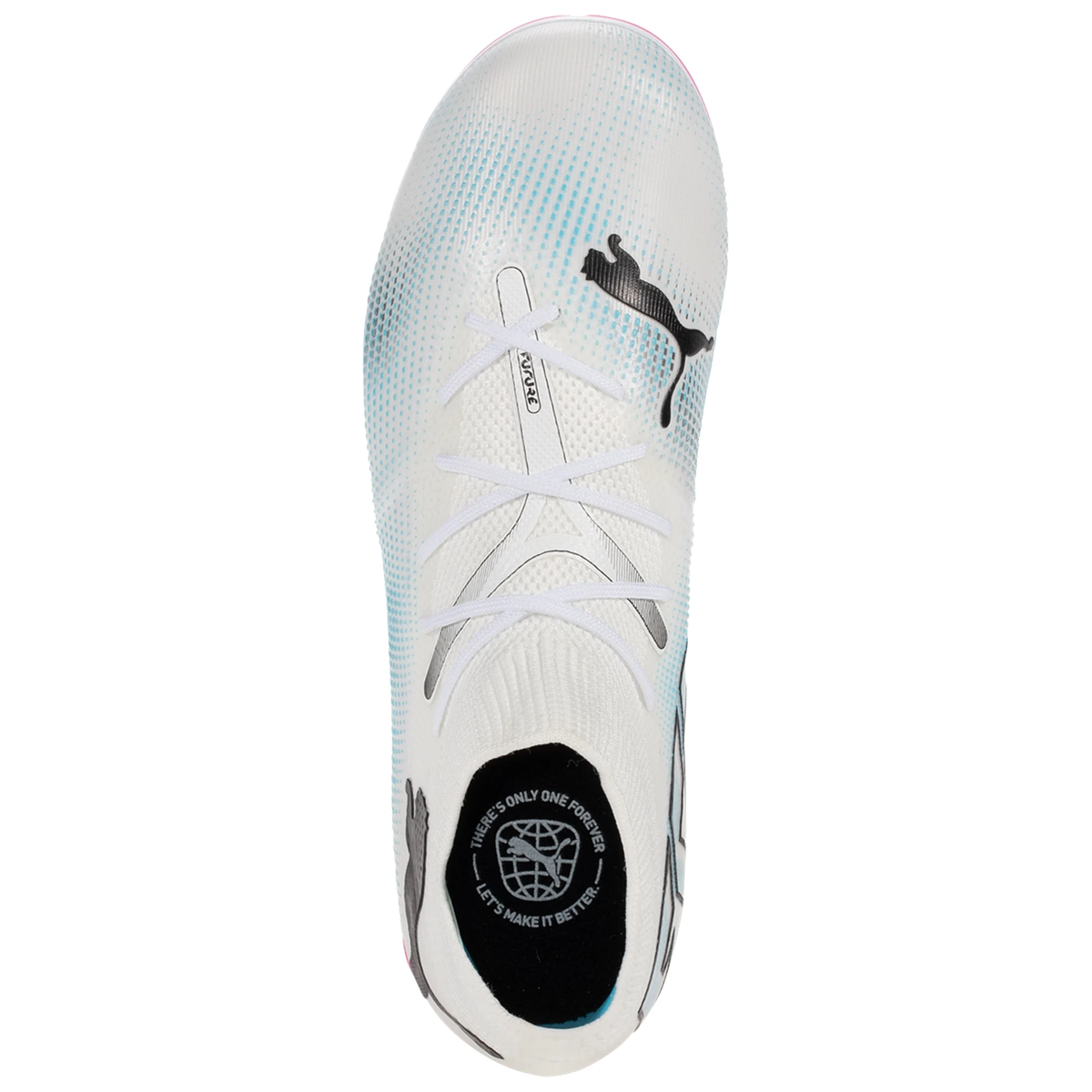 Puma Jr. Future 7 Match FG/AG Soccer Cleats (Puma White/Poison Pink ...