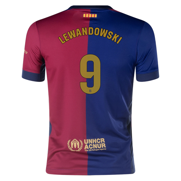 Nike Youth Barcelona Robert Lewandowski Home Jersey 24/25 (Deep Royal ...
