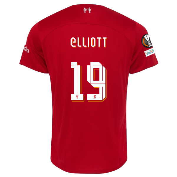 Nike Liverpool Harvey Elliott Home Jersey w/ Europa League Patches 23 ...