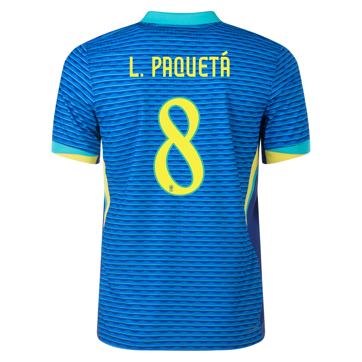 Nike Brazil Authentic Lucas Paqueta Away Jersey 24/25 Soar/Dynamic Yel ...