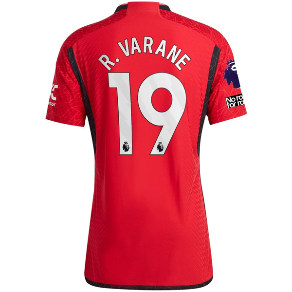 adidas Manchester United Authentic Raphaël Varane Home Jersey 23/24 w ...