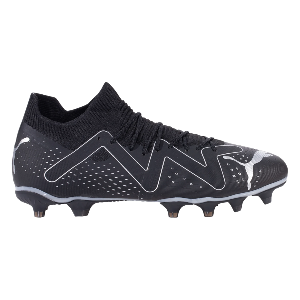 Puma Match Future FG/AG Soccer Cleats (Puma Black/Puma Silver) - Soccer Wearhouse