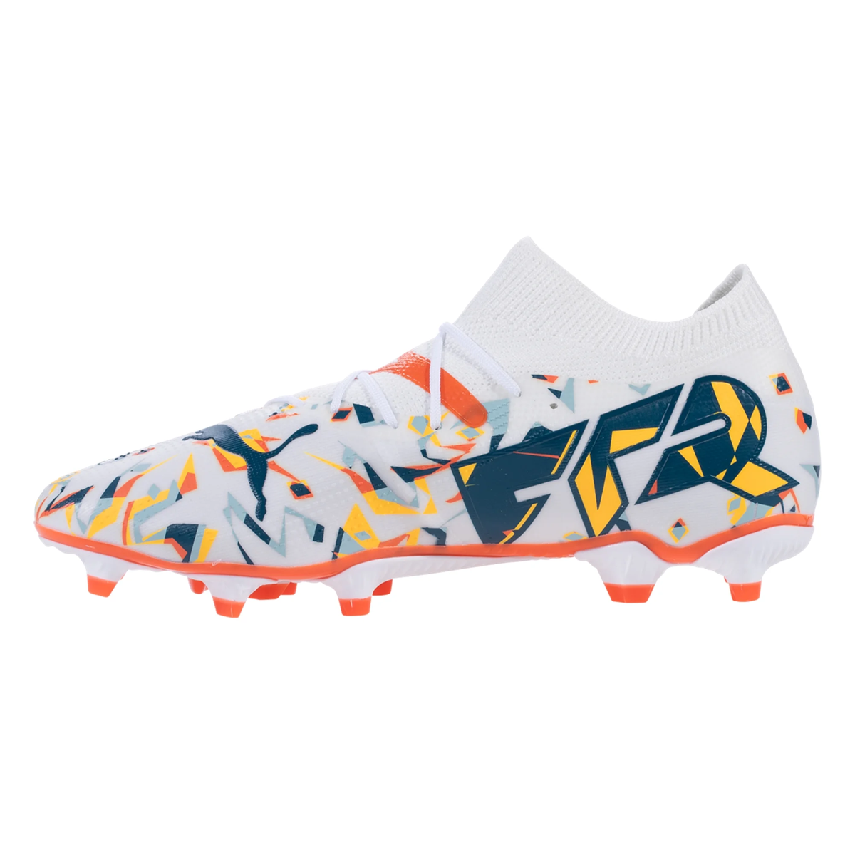 Puma Future 7 Match Creativity FG/AG Soccer Cleats (Puma White/Ocean T ...