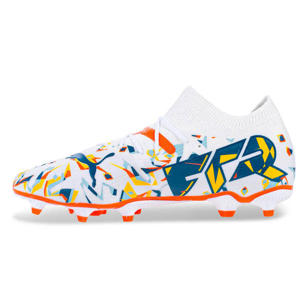 Puma Future 7 Match Creativity FG/AG Soccer Cleats (Puma White/Ocean T ...