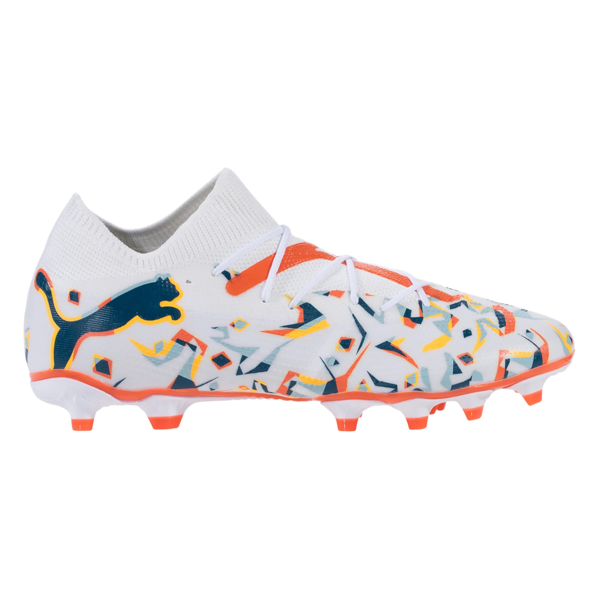 Puma Future 7 Match Creativity FG/AG Soccer Cleats (Puma White/Ocean T ...