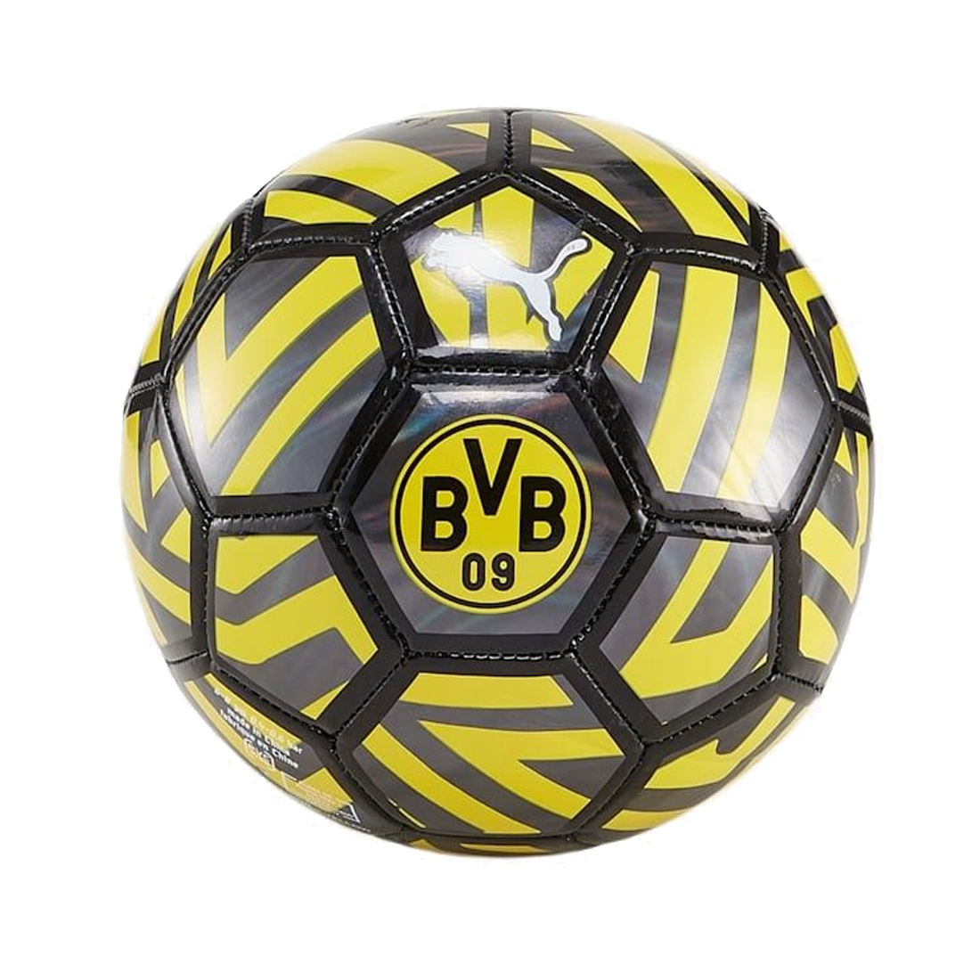 Puma Borussia Dortmund Fan Mini Ball (Puma Black/Cyber Yellow) - Soccer ...