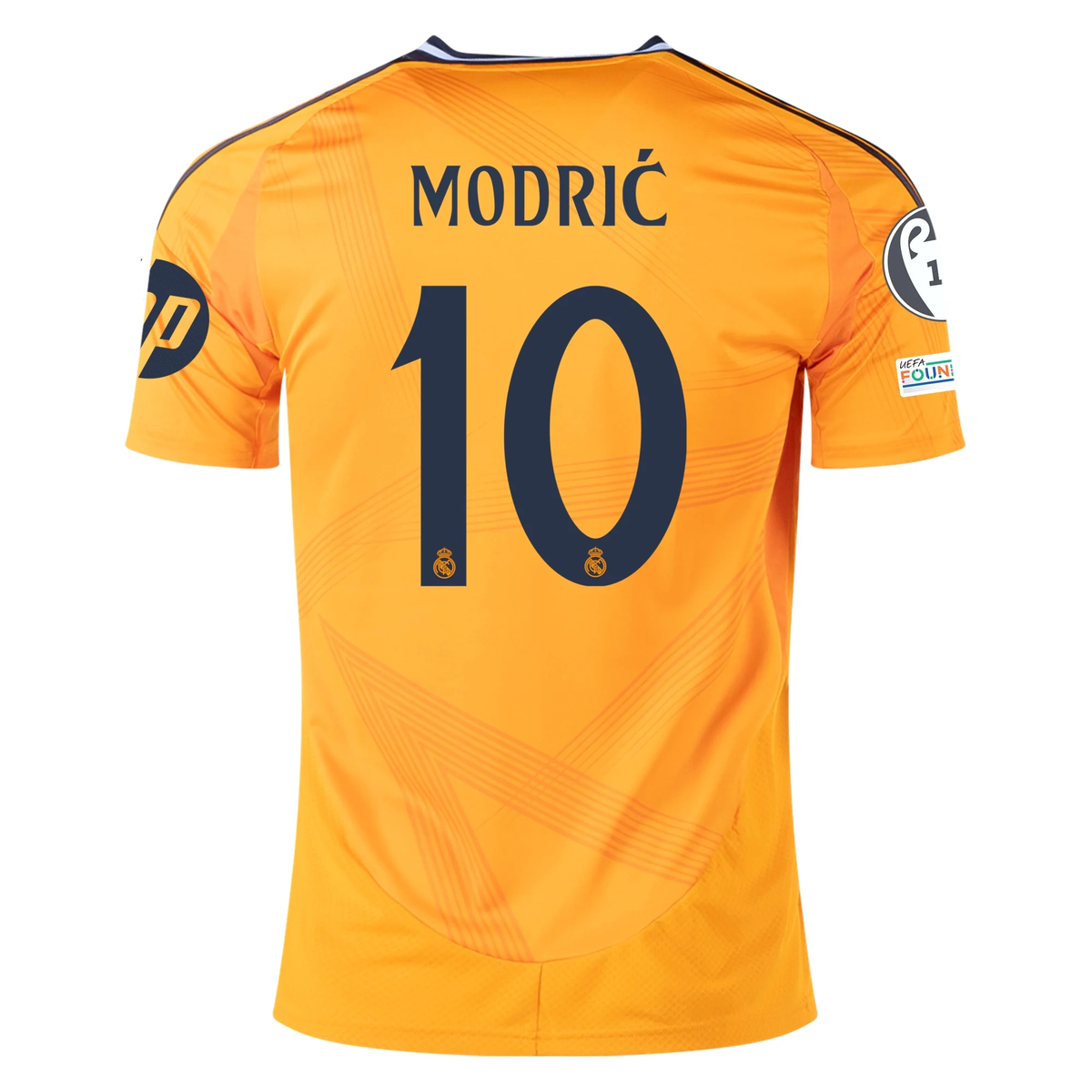 adidas Real Madrid Luka Modric Away Jersey w/ Champions League Patches ...