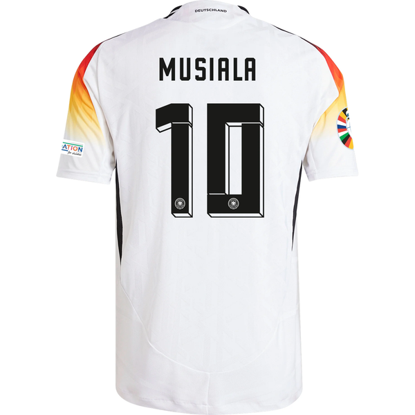 adidas Germany Authentic Jamal Musiala Home Jersey w/ Euro 2024 Patche ...