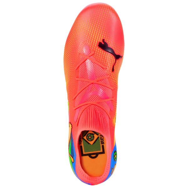 Puma Future 7 Match NJR FG/AG Soccer Cleats (Sunset Glow/Puma Black) - Soccer Wearhouse