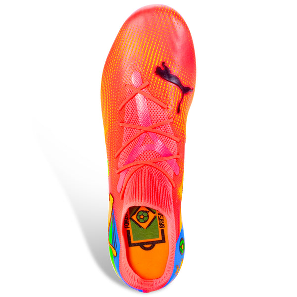 Puma Future 7 Match NJR FG/AG Soccer Cleats (Sunset Glow/Puma Black) - Soccer Wearhouse