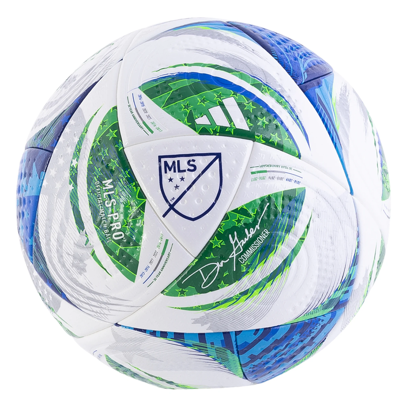 adidas MLS Official Match Pro Ball (White/Green/Blue) - Soccer Wearhouse