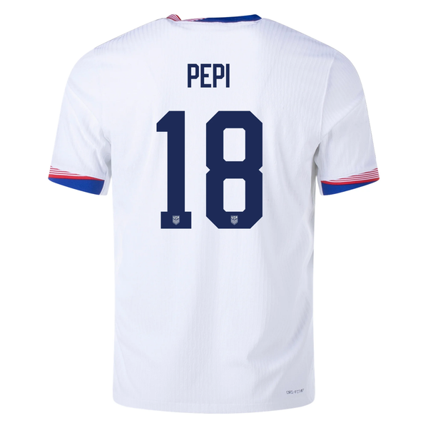 Nike Mens United States Authentic Ricardo Pepi Match Home Jersey 24/25 ...