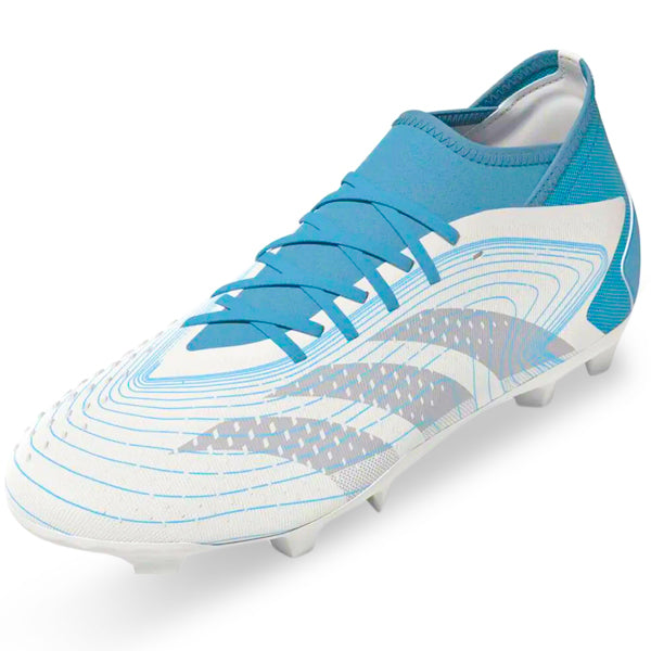 adidas Predator Accuracy.3 Firm Ground Soccer Cleats (White/Grey/Prelo ...