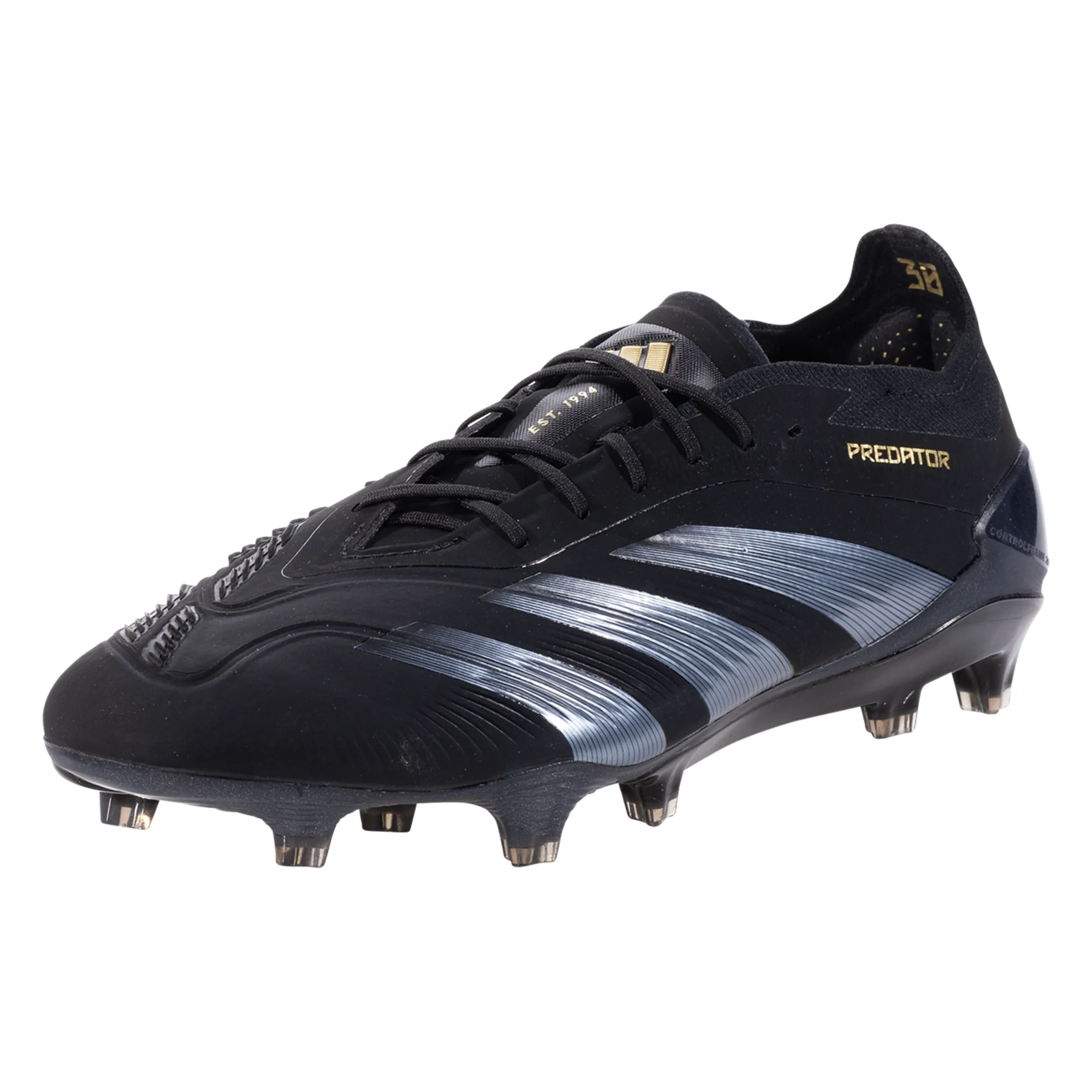 adidas Predator Elite FG Soccer Cleats (Black/Iron Metallic) - Soccer ...