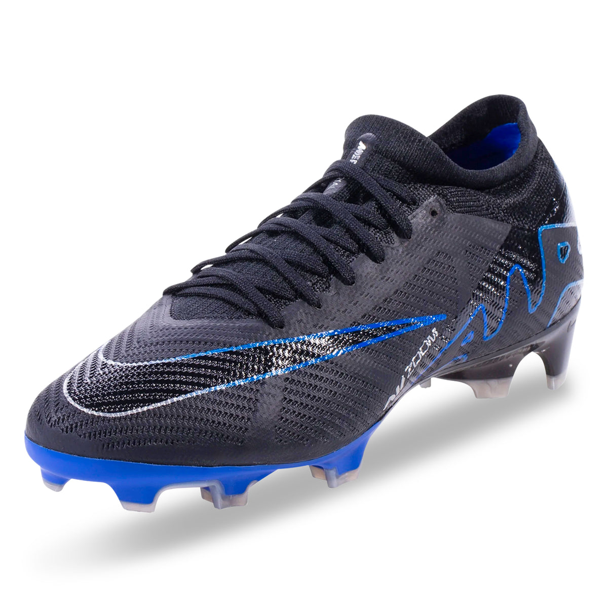 Nike Zoom Vapor 15 Pro Firm Ground Soccer Cleats (Black/Chrome-Hyper R ...