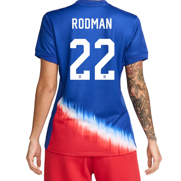 Nike Womens United States Trinity Rodman Away Jersey 24/25 (Old Royal ...
