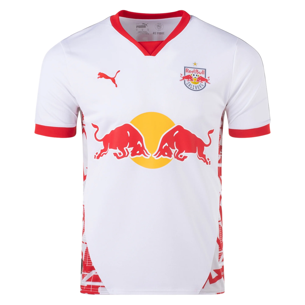 Puma RB Salzburg Home Jersey 23/24 (Puma White/Puma Red) - Soccer Wearhouse