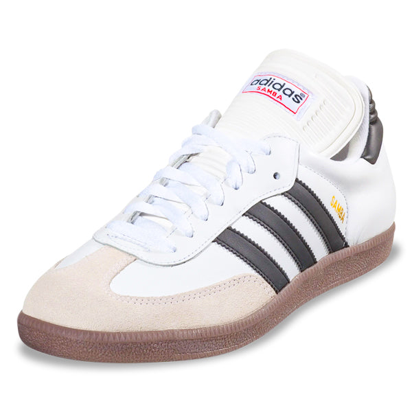 adidas Samba Classic Indoor Shoes (White/Black) - Soccer Wearhouse