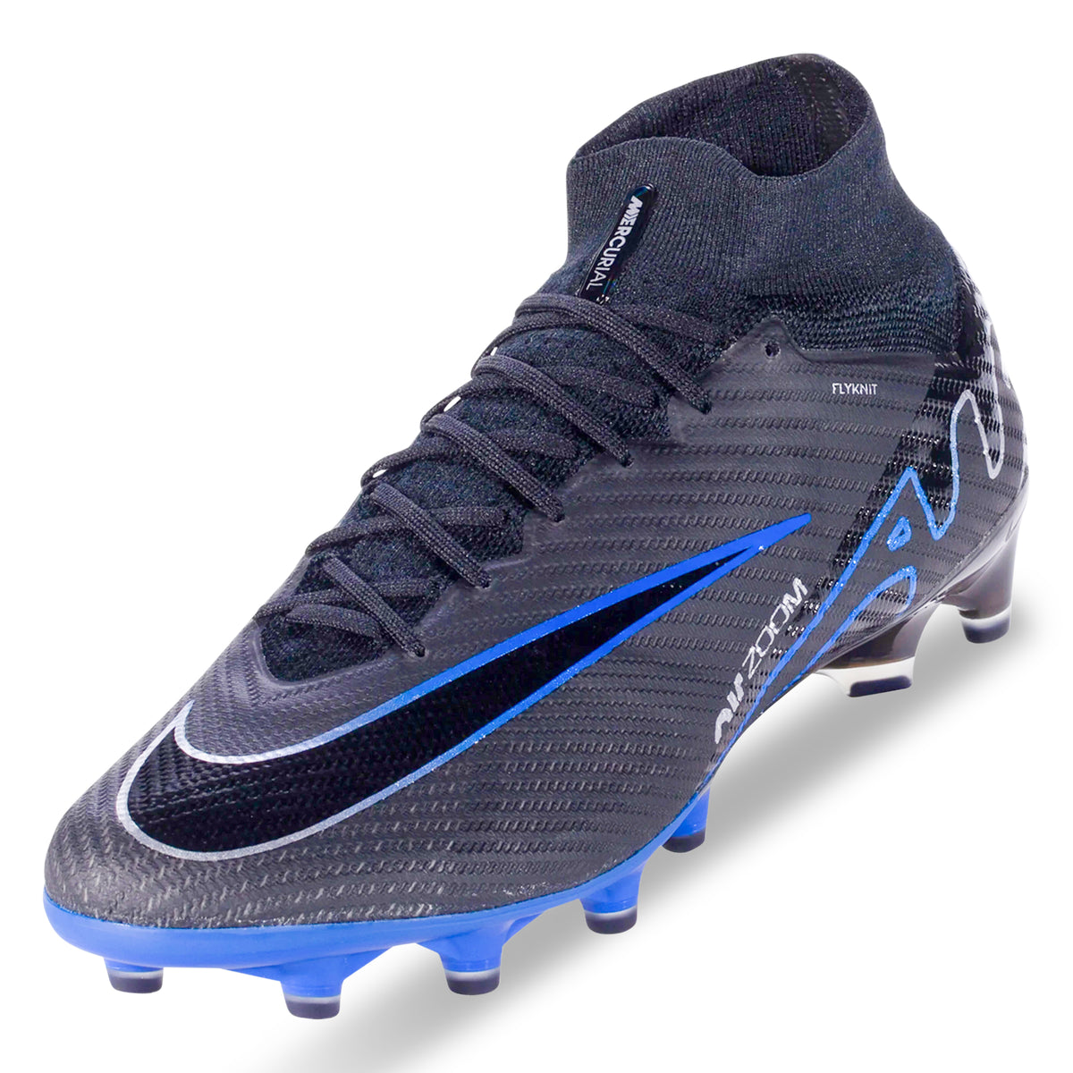 Nike Zoom Superfly 9 Elite AG-Pro Soccer Cleats (Black/Chrome-Hyper Ro ...